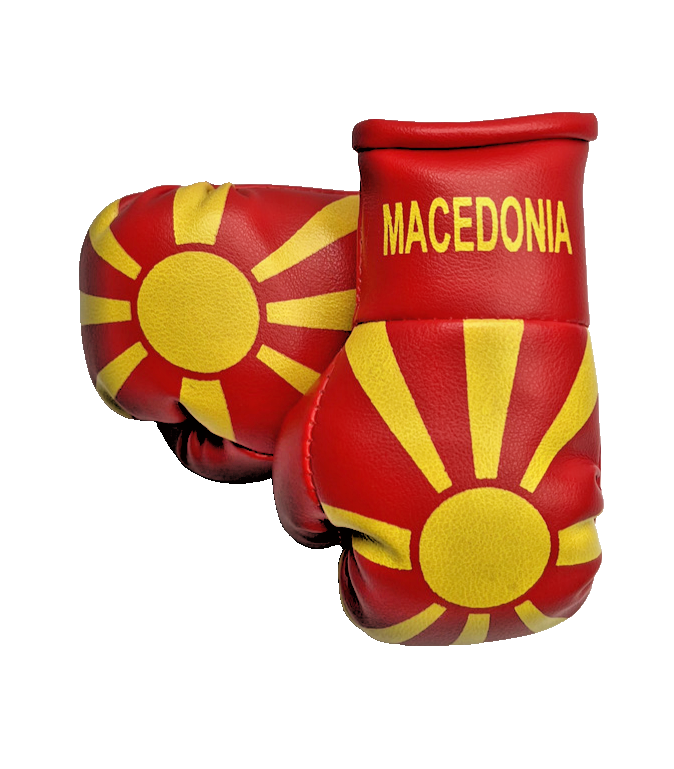 MACEDONIA / MACEDONIAN Flag Mini Gloves Ornament / Souvenir ...