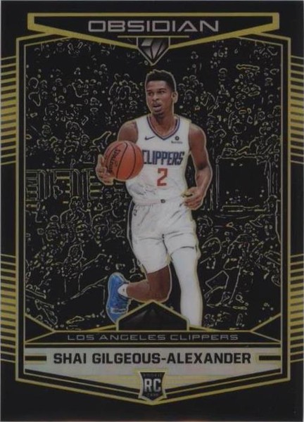 2018-19 Panini Chronicles - Obsidian Preview Gold #579 Shai Gilgeous ...