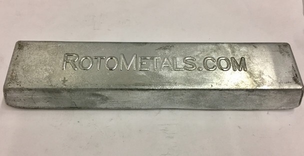 Whole Linotype Alloy Ingot About 5 pounds (4% Tin, 12% Antimony and 84% ...