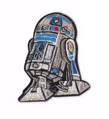 R2-D2 Iron on / Sew on Patch Embroidered Badge Motif Movie Star Wars ...