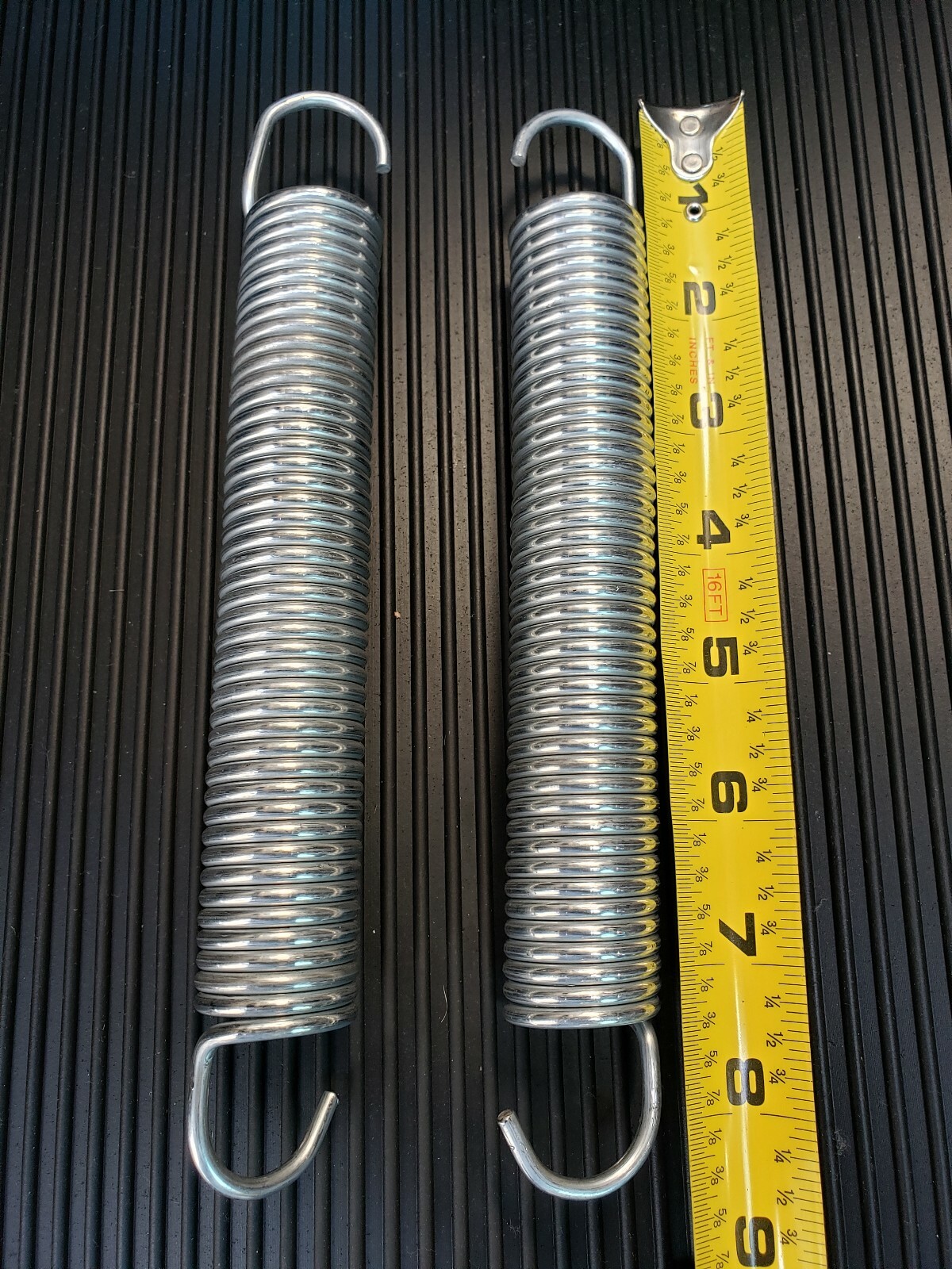 HEAVY DUTY STEEL EXTENSION SPRINGS with HOOKS 8.5" × 1" (SET OF 4 ...