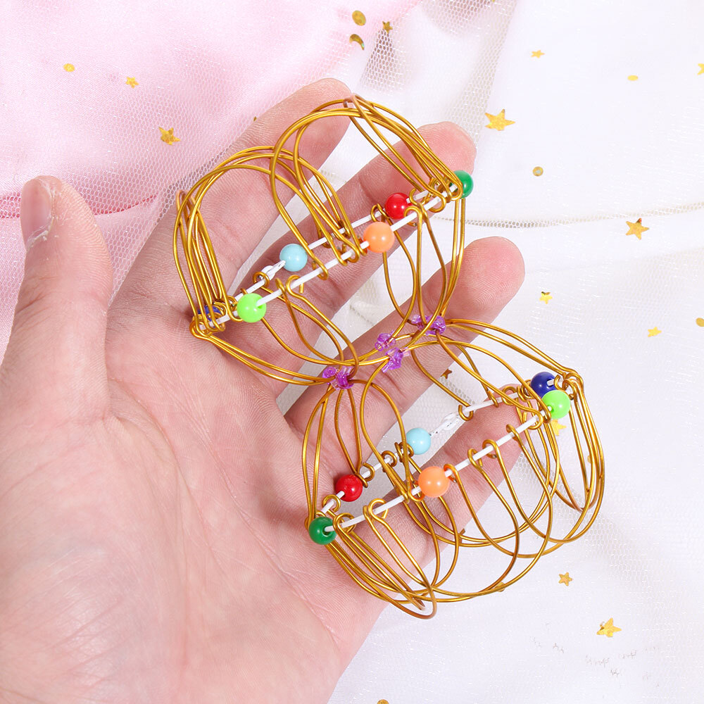 Wire Toy Magic Hoop Toy Creative Finger Toys Magic Mandala Flower ...