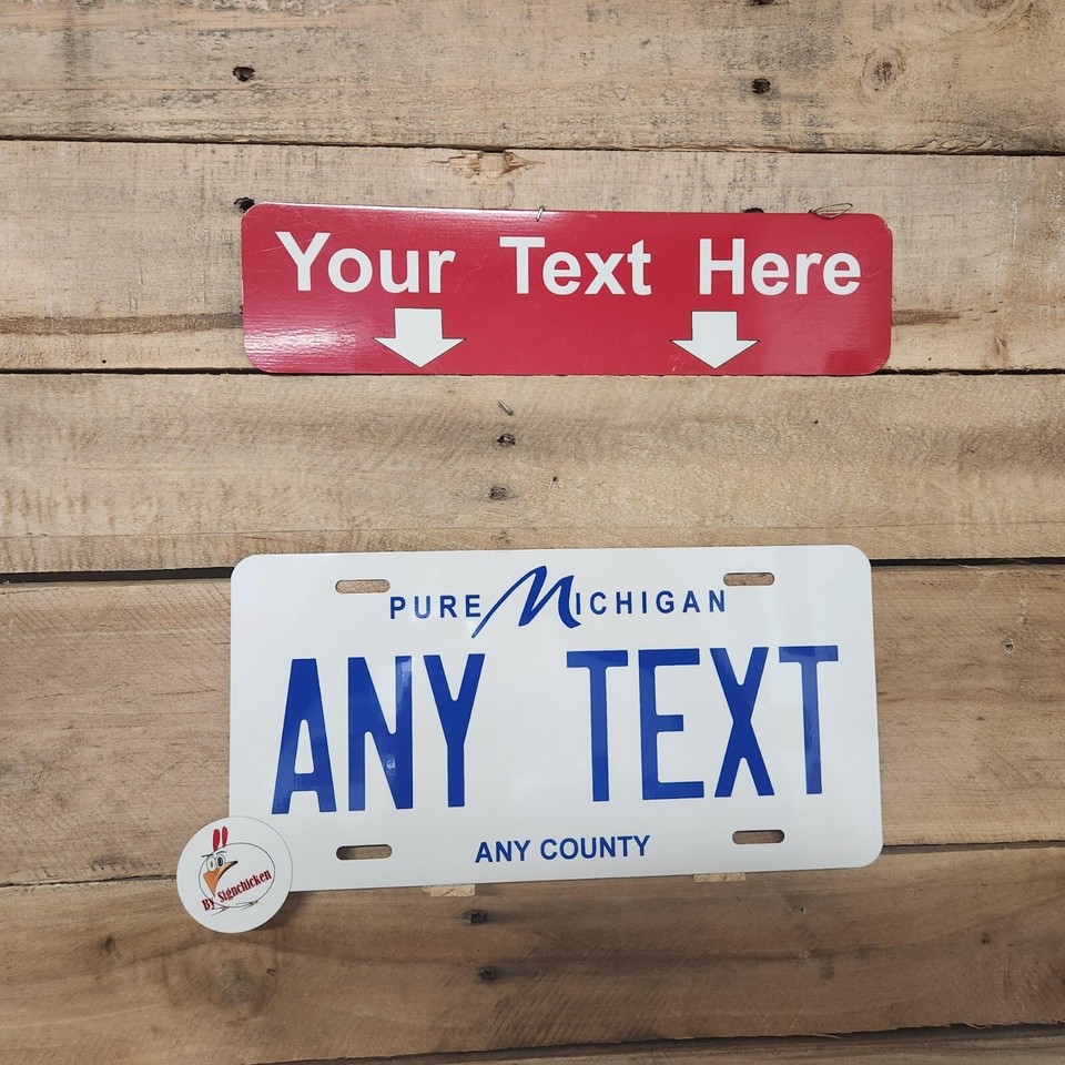 PURE MICHIGAN License Plate Personalized, Car ATV bike Motorcycle ...