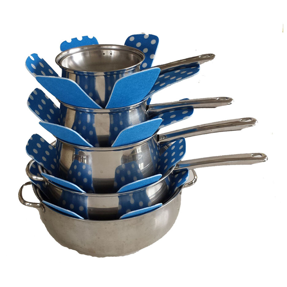 4 Pc Pot and Pan Protector Anti-Scratch Pads. Divider for Kitchen ...