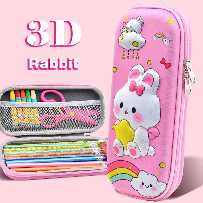 3D Large Capacity Unicorn Pencil Case Kawaii Cute Pen Box Bag Pouch | eBay