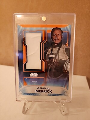 GENERAL MERRICK 2021 Topps Star Wars Battle Plans Orang Sourced RELIC ...