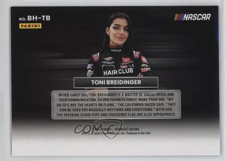 2023 Panini Donruss NASCAR Badge of Honor Toni Breidinger #BH-TB | eBay