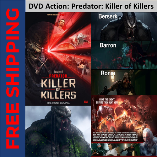 New 2025 DVD Action Sci-Fi: Predator: Killer of Killers | High Quality ...