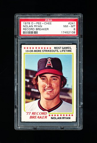 1978 OPC BASEBALL 241 NOLAN RYAN PSA 8 NM-MINT ANGELS | eBay