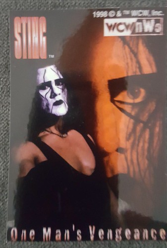 WCW Sting Sticker Multi Color Vintage 1998 Pro Wrestling NWO WWF | eBay