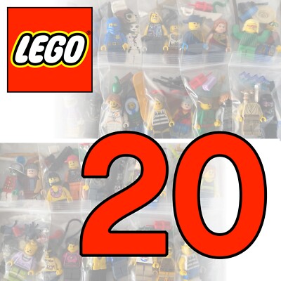 LEGO Minifigures bundle job lot 20x LEGO Figures 20x Accessories 100 ...