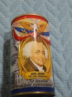 White/Red FALSTAFF JOHN ADAMS BEER CAN Pull Tab BOTTOM OPEN 12 oz empty ...