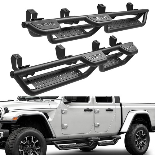 Running Boards for 2020- 2025 2026 Jeep Gladiator JT 4 Door Drop Bars ...