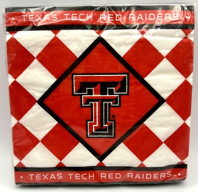 Texas Tech Red Raiders Checkered NCAA University Sports Party Luncheon ...