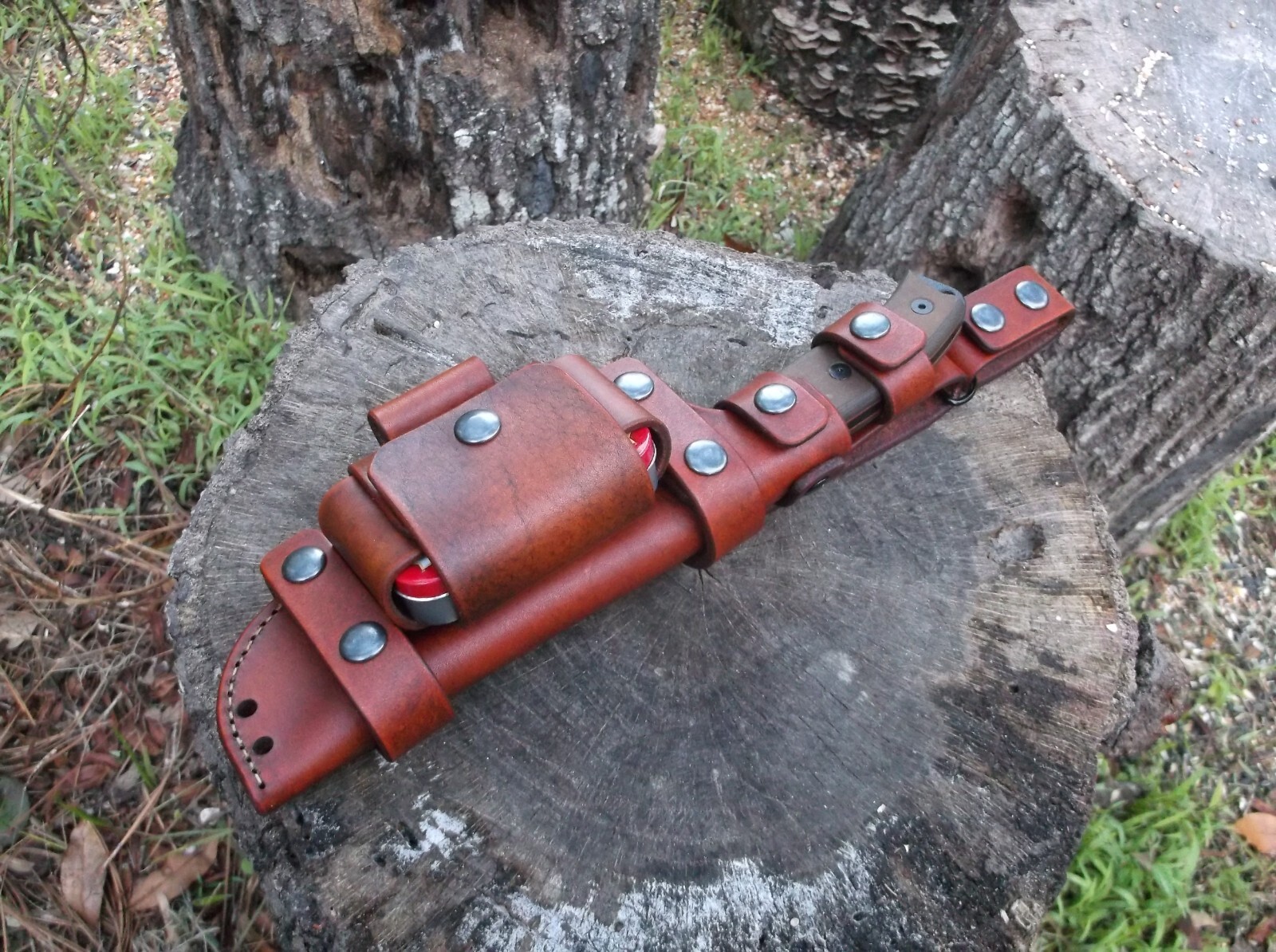 ESEE 6 CUSTOM LEATHER SHEATH (SHEATH ONLY) READ DESCRIPTION!!! | eBay