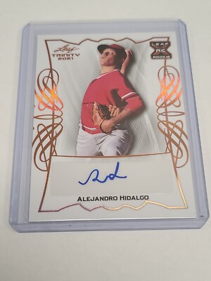 2021 Leaf Trinity Baseball Alejandro Hidalgo Rookie Prospect Auto | eBay