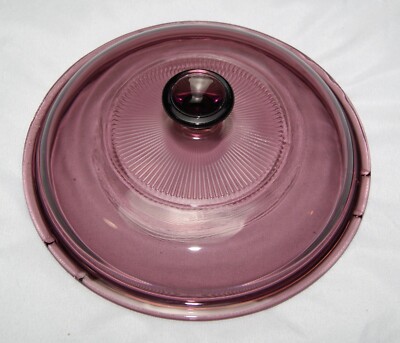 pyrex 20 v1.5c cranberry glass lid | eBay