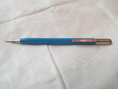 Vintage Autopoint Mechanical Pencil Bell System turquoise blue | eBay