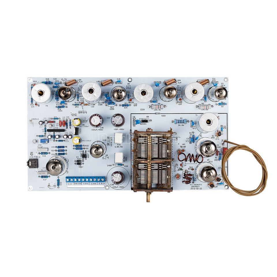 Vintage Vacuum Tube FM Radio Valve Stereo Audio Receiver Assembled ...