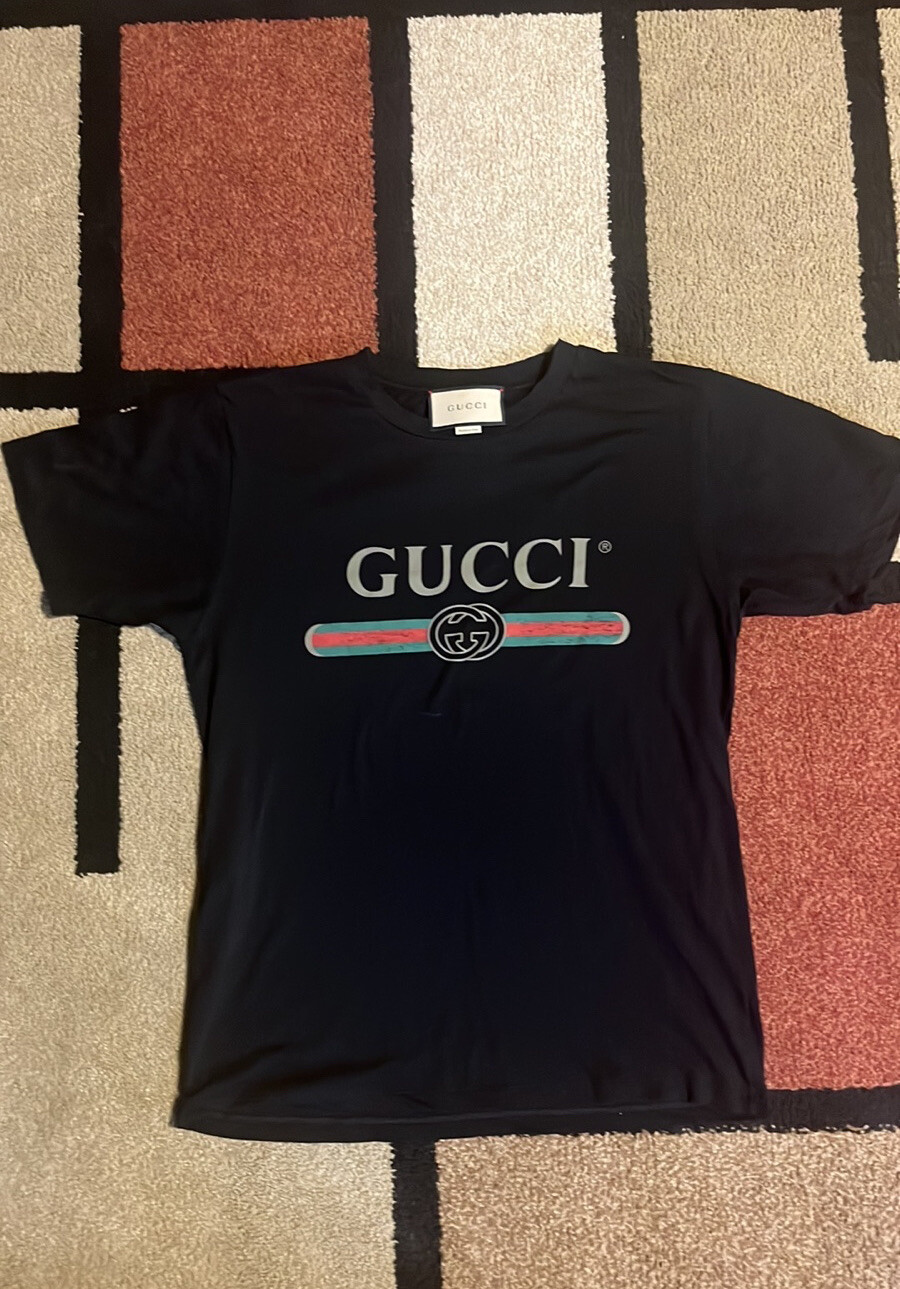Oversize T-Shirt With Gucci Logo - Gem