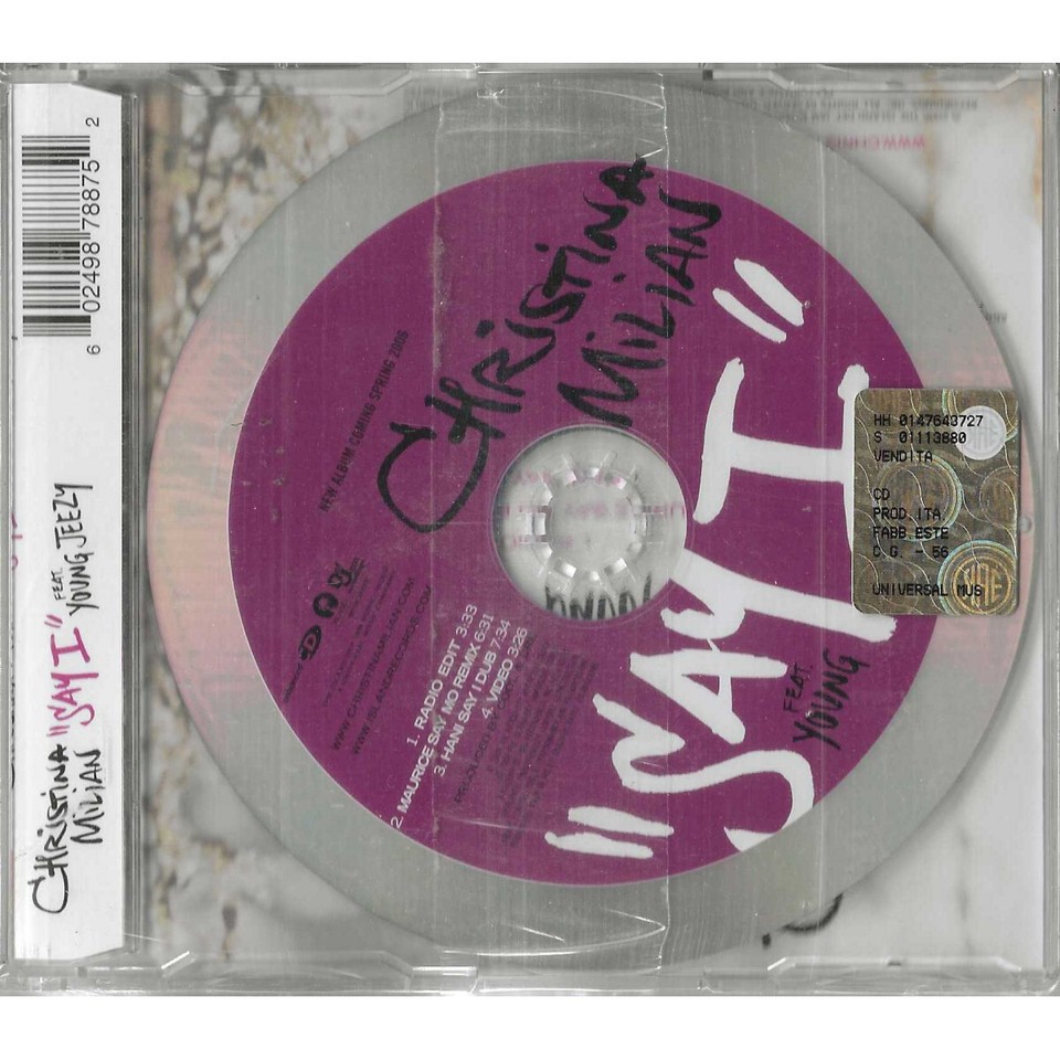 Christina Milian Feat. Young Jeezy CD 'S Single Say I Island Sealed | eBay