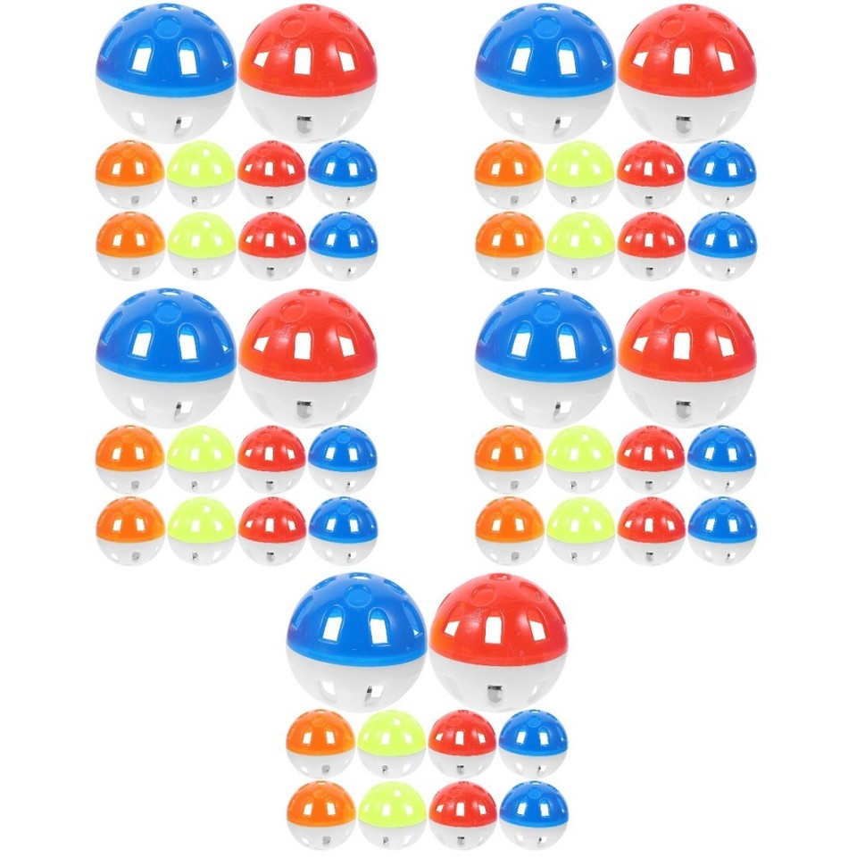 100 Pcs Parrot Bell Balls Parrot Bird Chew Toys Hollow-out Bell Balls ...