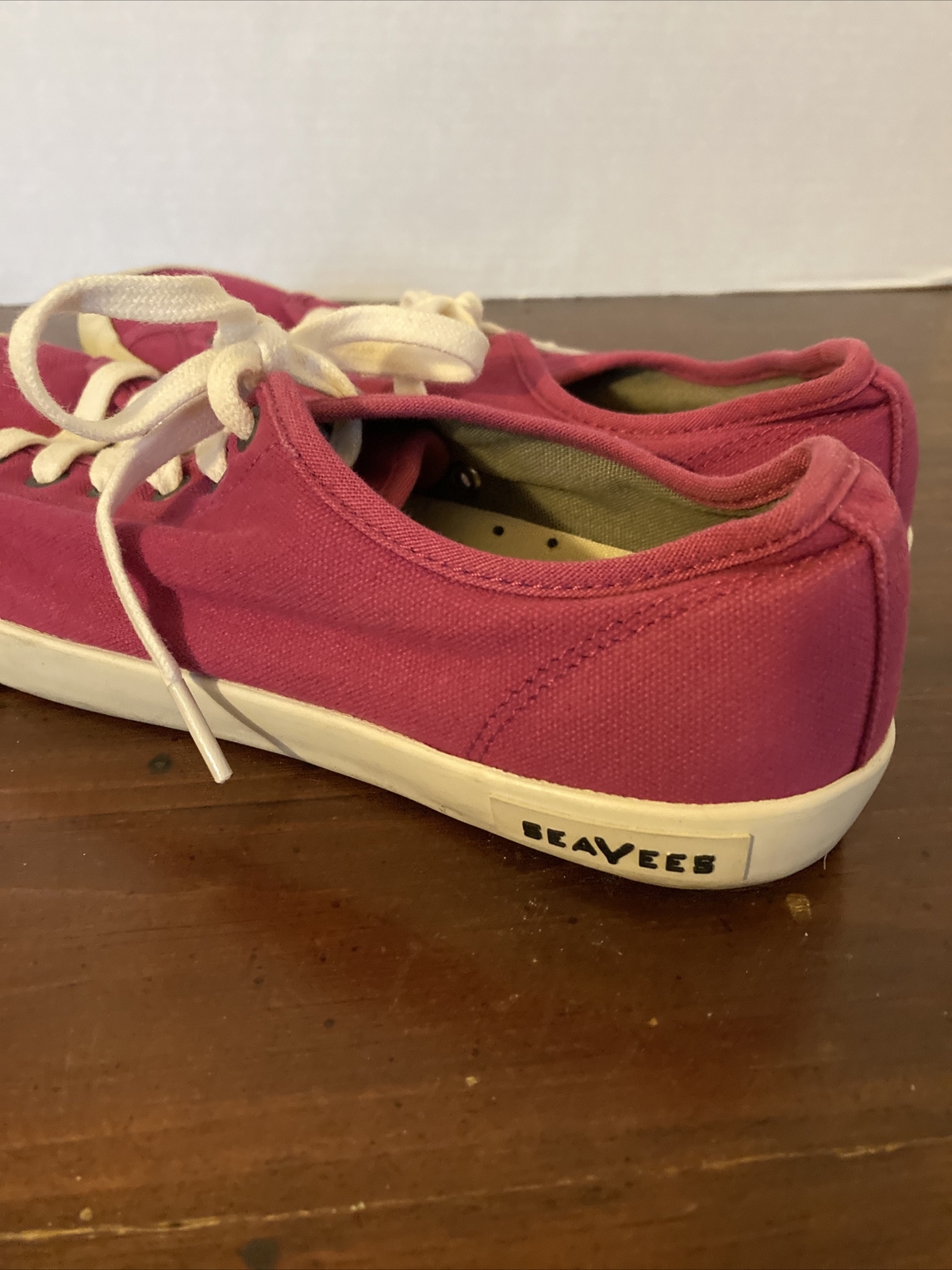 SeaVees Womens Sneaker Monterey Size 8.5 Pink Cotton Fuchia Casual ...