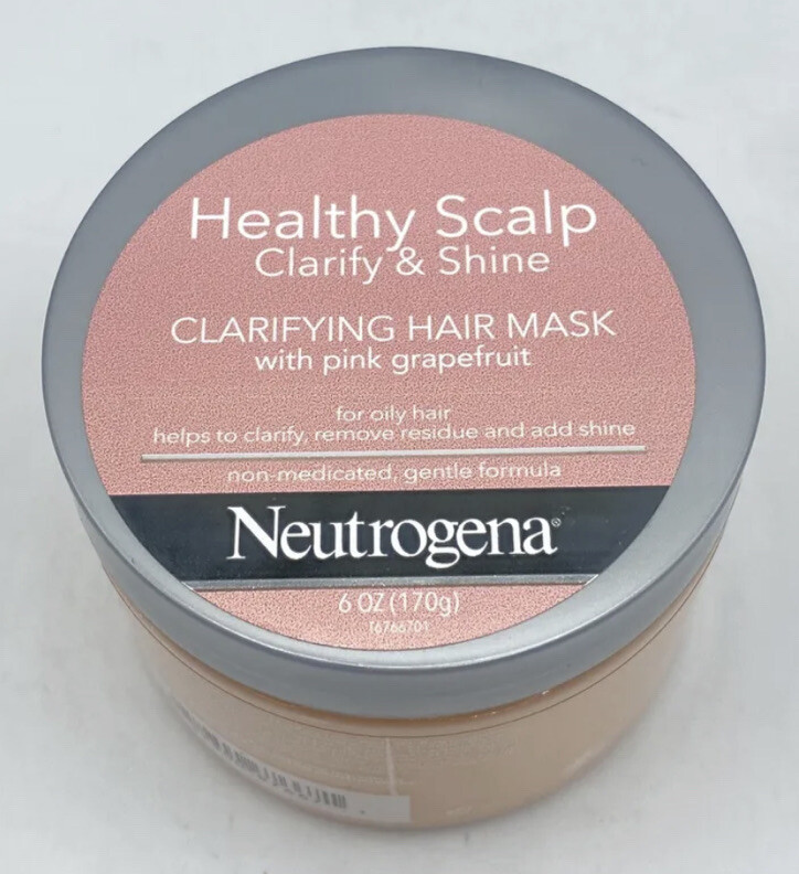Neutrogena Healthy Scalp Clarifying Hair Mask Pink Grapefruit Oily Hair ...