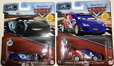 Disney Pixar Cars Diecast GRC Jackson Storm + GRC Raoul Caroule | eBay