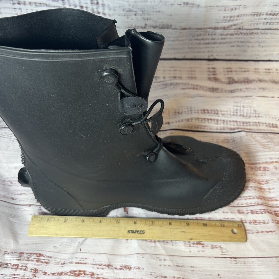 Servus Black Waterproof PVC Rubber Over Work Boots Shoes Size Medium 9-10 | eBay