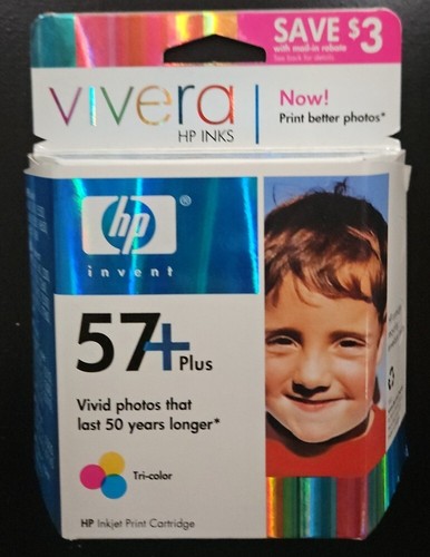 Hp Invent 57+Plus ~ Tri-Color Ink Cartridge ~ CB278AN ~ Exp 11/2007 ...