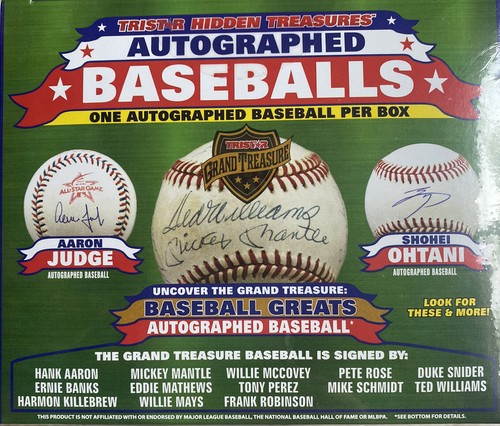 NEW 2023 TRISTAR HIDDEN TREASURES AUTOGRAPHED BASEBALL BALL MLB BLIND ...
