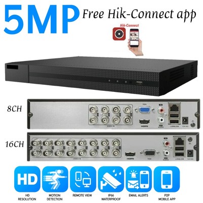 Smart CCTV DVR Recorder 4 8 16 Channel AHD 1080P 5MP Video HD VGA HDMI ...