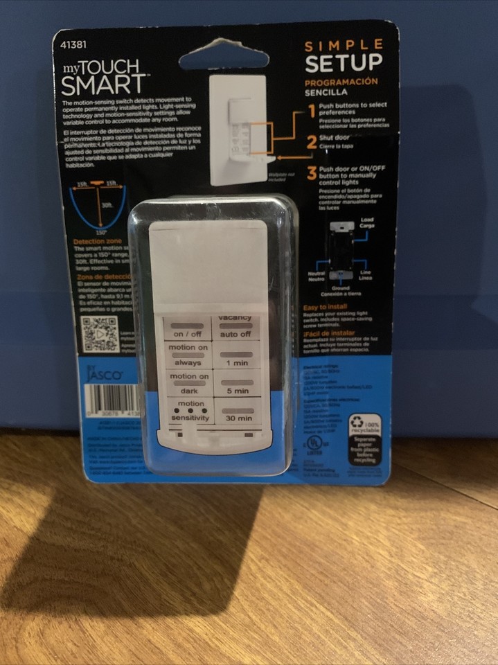 My Touch Smart | In-Wall Digital Motion - Sensing Switch Lighting Timer ...