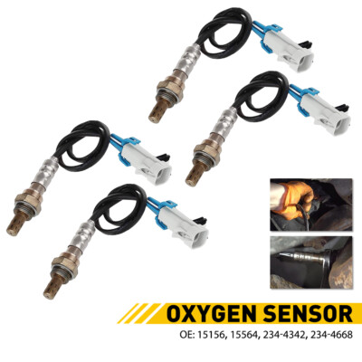 4PCS O2 Oxygen Sensors for 03 04 05 GMC Sierra 1500 5.3L 15284 SG1857 ...