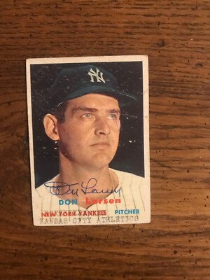 Don Larson Autograph. 1957 Topps Baseball Card (15.443 | eBay