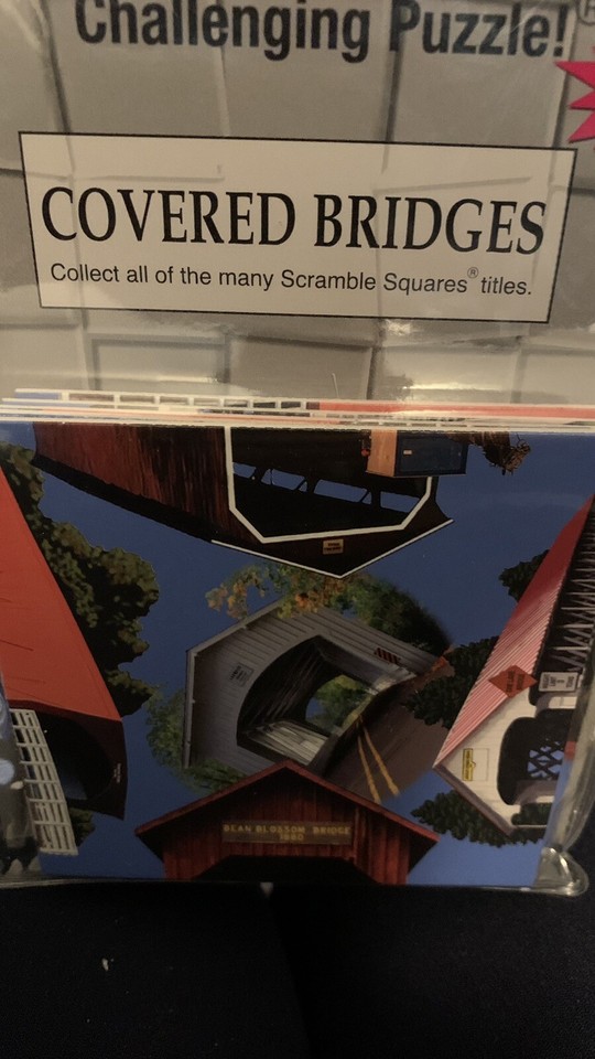SCRAMBLE SQUARES WORLDS MOST CHALLENGING PUZZLE-COVERED BRIDGES | eBay