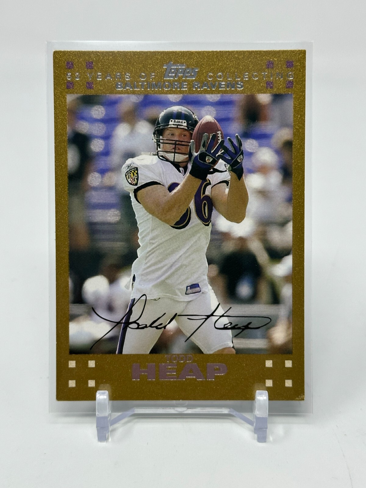 2007 Topps Football Todd Heap Gold Parallel Card #196 #38/52 EX | eBay