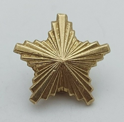 JNA Yugoslav People's Army metal gold star insignia badge, IKOM Zagreb ...