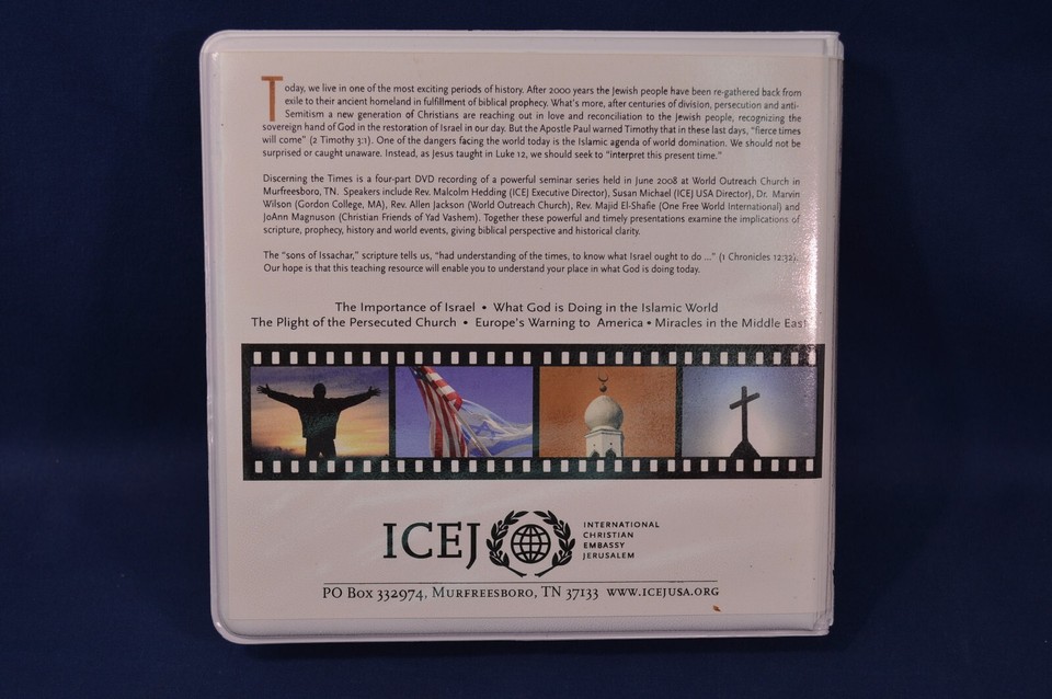 Discerning the Times 4 Cd Set, ICEJ, International Christian Embassy ...