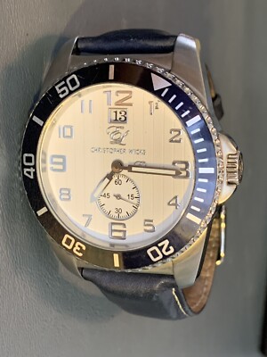 Christopher Wicks Mens Watch Chronograph Time Piece Japan Movement EL ...