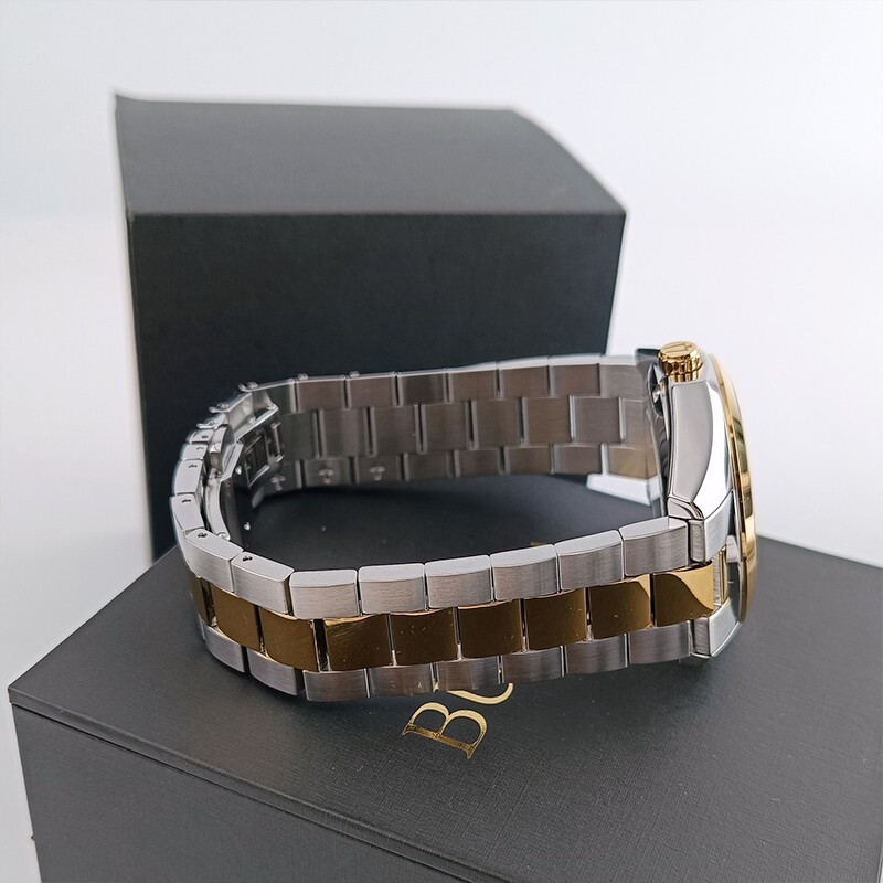 Bulova Classic Surveyor 98A284 Gold/Silver Men Automatic Watch ...