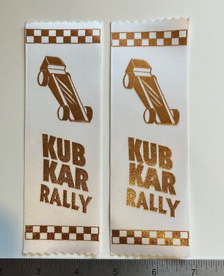Scouts Canada - Kub Kar Rally - White Ribbons - 2 Ribbon Lot - See ...