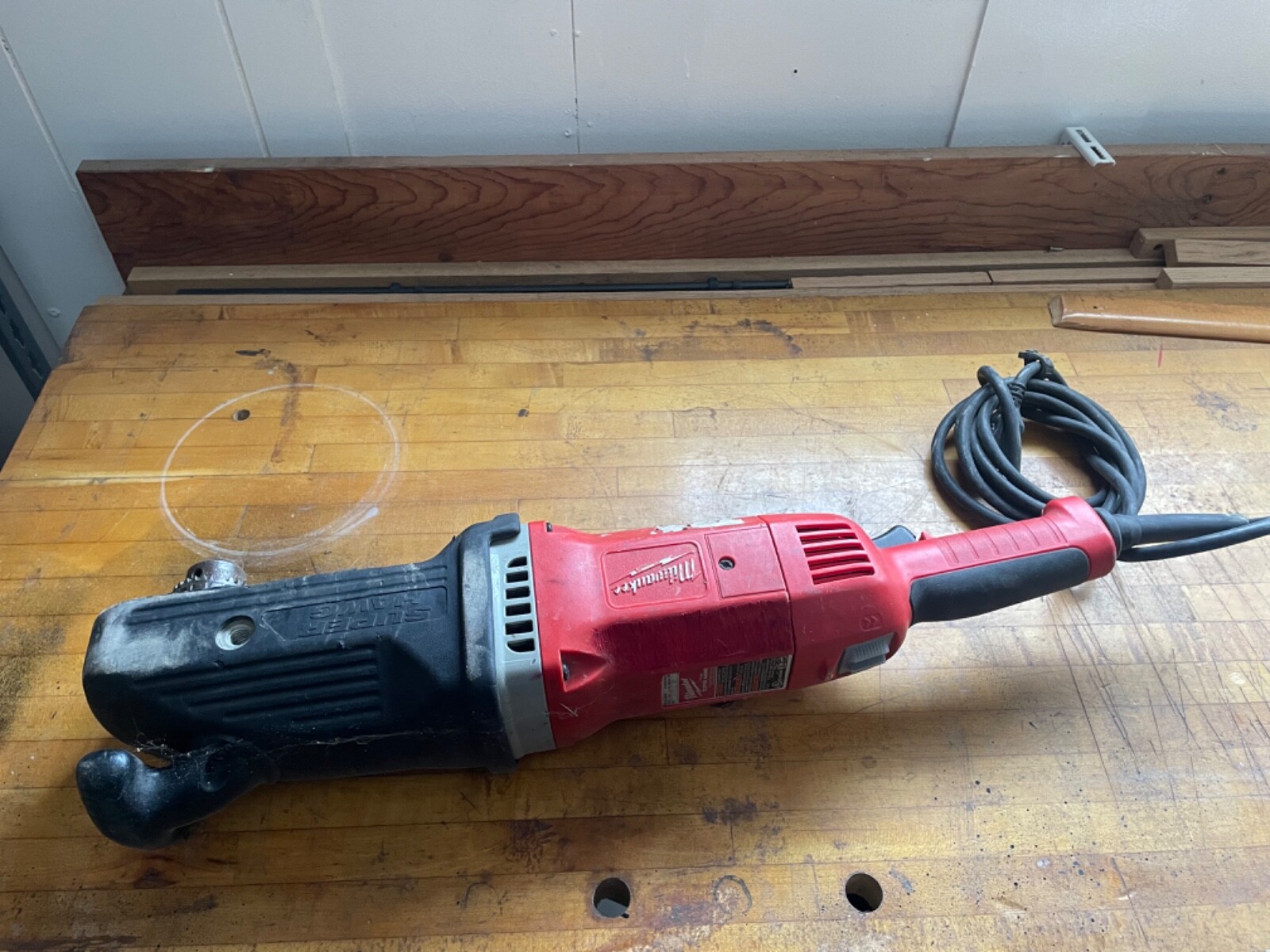 Used 13 Amp Corded 1/2 in. Super Hawg Hole Hawg Right Angle Drill ...
