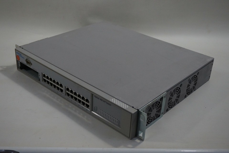 Nortel Reti Baia Stack 450-24T 24-Port 10/100 Ethernet | eBay