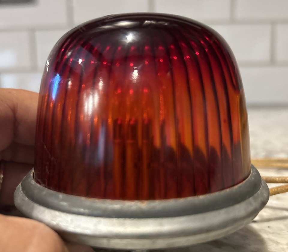 Vintage Nu Ray Jr Motorcycle, Scooter Rear Taillight Assembly Red Glass ...