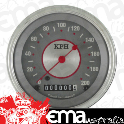 Classic Instruments SS59SLF Silver - Speedometer Gauge 3-3/8" (stock ...