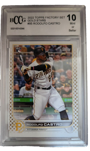 2022 Topps Rodolfo Castro Series One RC #85 Gold Stars Parallel BCCG 10 ...