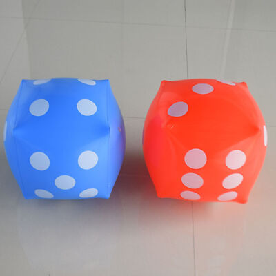 11.8 inch Large Inflatable Dice Pool Toy for Lawn Games Outdoor Floor ...