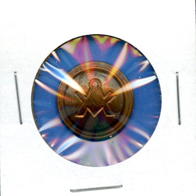 1997 Cent Masonic Penny Punch Pressed and Stamped Concave Cent Medal ...